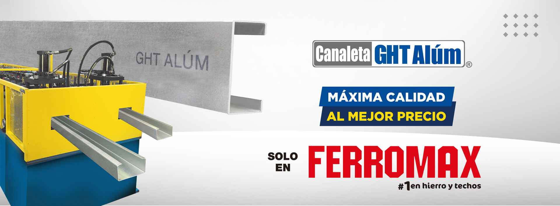 Canaleta GHT Alúm | Ferromax Honduras