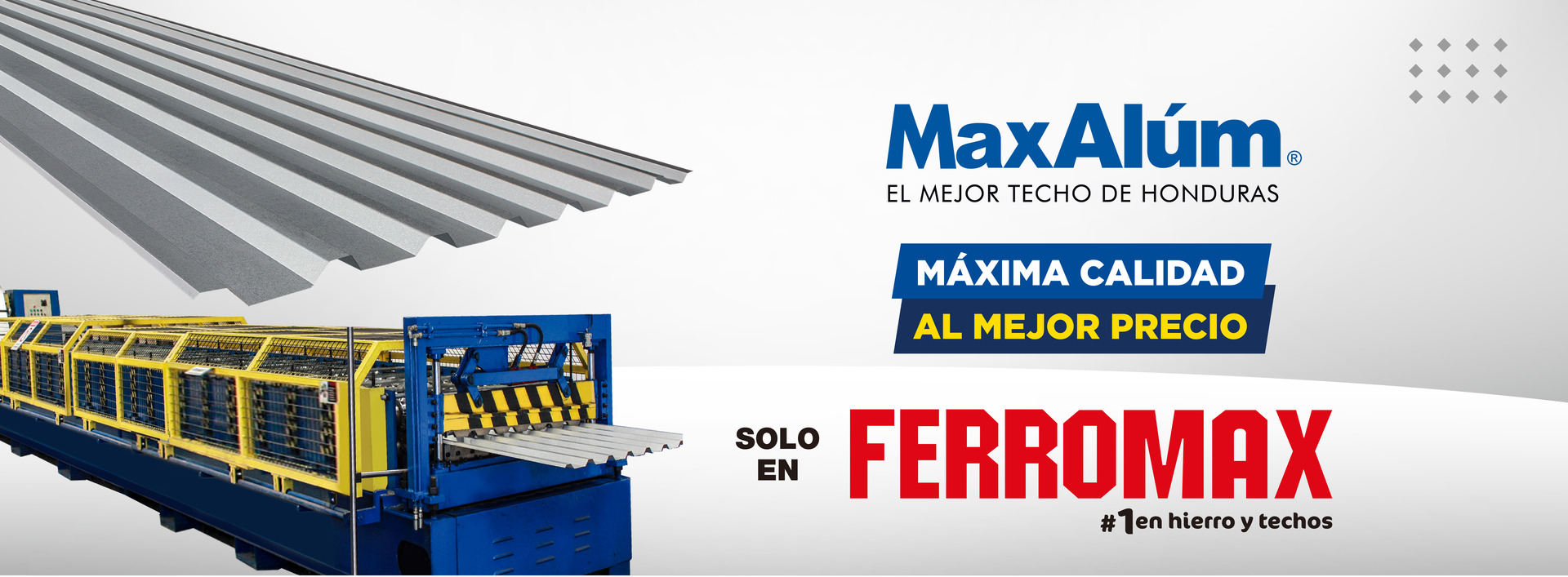 Lámina para techo MaxAlúm | Ferromax Honduras